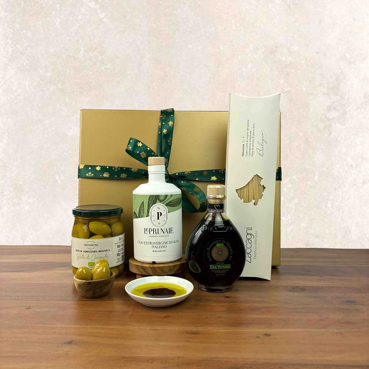Italian organic Hamper — Olive Oil, Balsamic & Olives