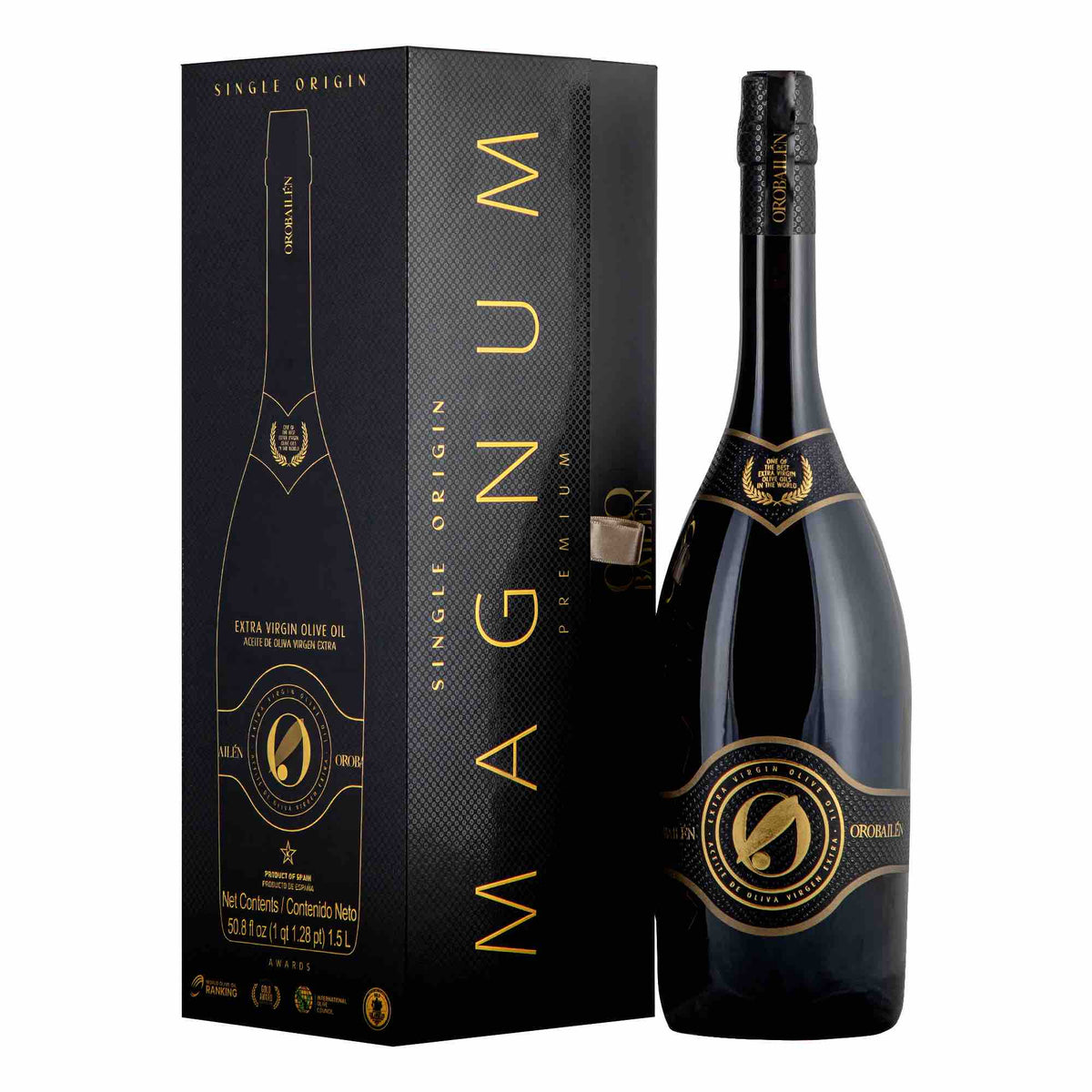 Oro Bailen picual extra virgin olive oil gift box magnum